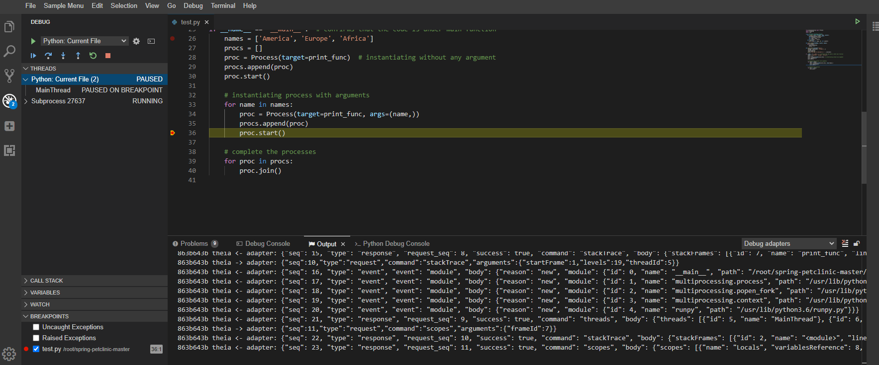 multi-session breakpoint highlighted lines disappear or jump around ...
