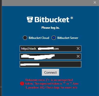 Issue in accessing bit bucket server Visual Studio Bit bucket Extension - Request line is too ...