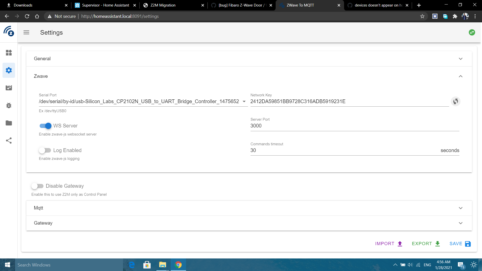 devices doesn't appear on home assistant?[question] · Issue #889 · OpenZWave/Zwave2Mqtt · GitHub