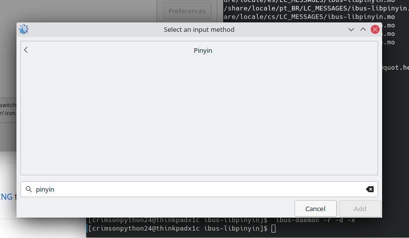 Cannot Select Pinyin From List · Issue #317 · libpinyin/ibus-libpinyin · GitHub