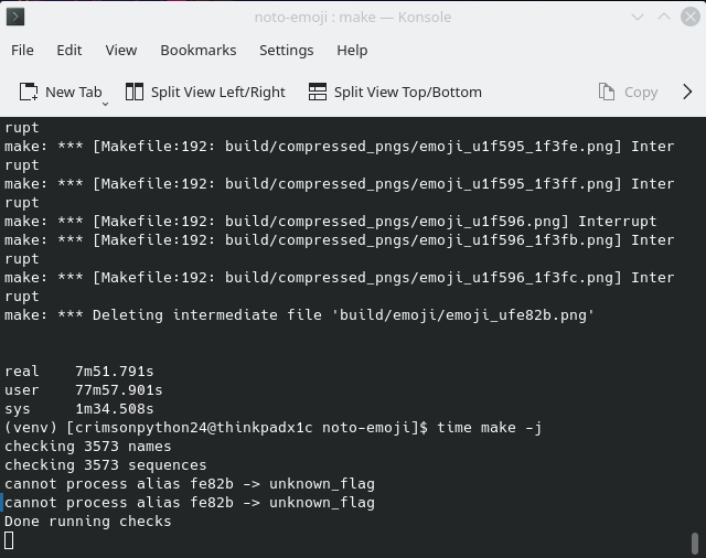 Make progressing incredibly slow · Issue #344 · googlefonts/noto-emoji · GitHub