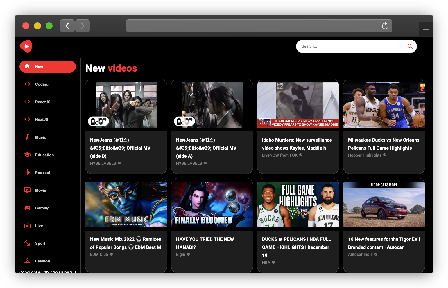 Github Csfahad Youtube 2 0 Hey👋 Built A Fresh New Fully Responsive Youtube 2 0 With React