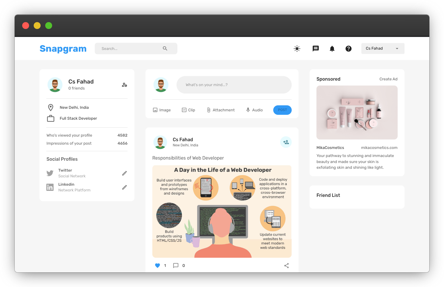 GitHub - csfahad/snapgram-mern-social-media-app: Hey👋, Built Snapgram ...
