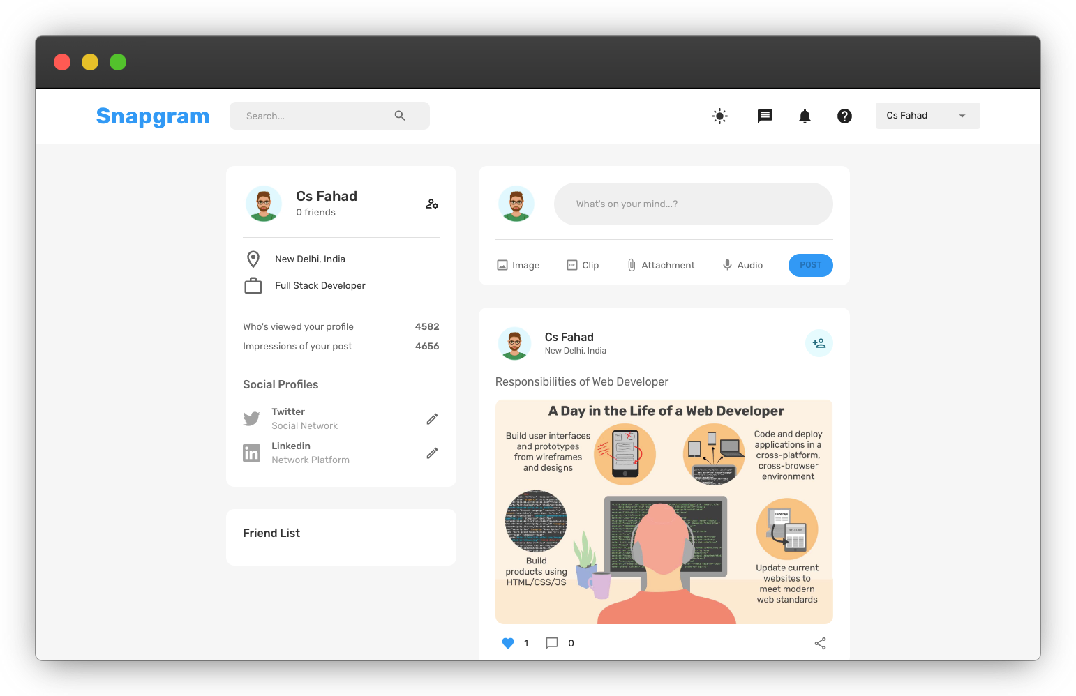 GitHub - csfahad/snapgram-mern-social-media-app: Hey👋, Built Snapgram Social media platform ...