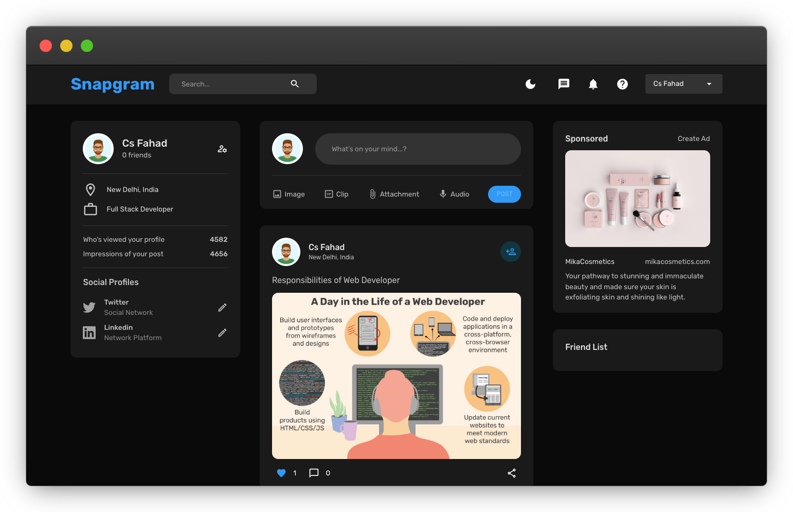 Github Csfahadsnapgram Mern Social Media App Hey👋 Built Snapgram Social Media Platform 