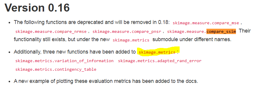 sess.image 报错 `ImportError: cannot import name 'compare_ssim' from ...