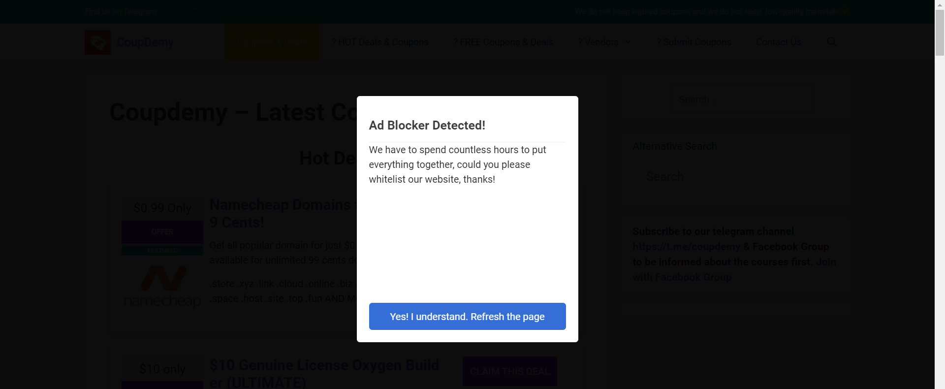 coupdemy.com · Issue #99835 · AdguardTeam/AdguardFilters · GitHub