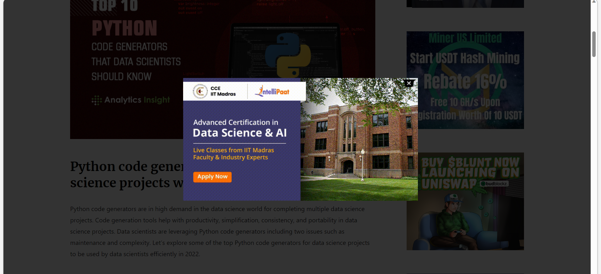 analyticsinsight.net: ads · Issue #16977 · uBlockOrigin/uAssets · GitHub