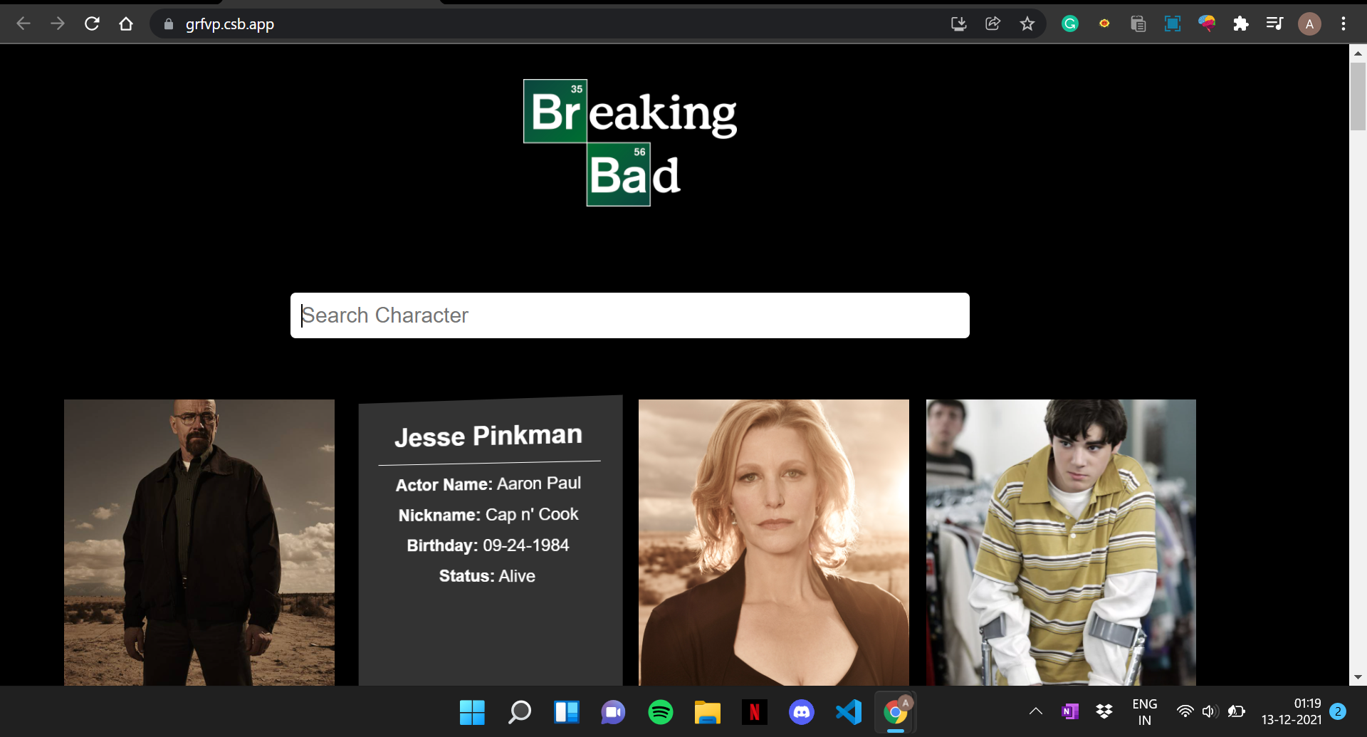 GitHub - aditya13902/Breaking-Bad-App: Created with CodeSandbox