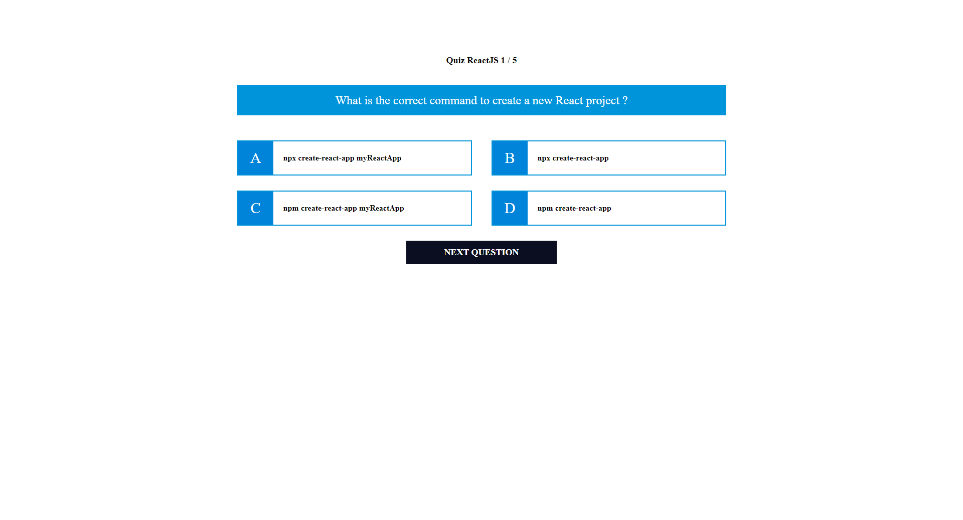 GitHub - CaroD59/ReactJS-Quiz: A ReactJS Quiz made in ReactJS
