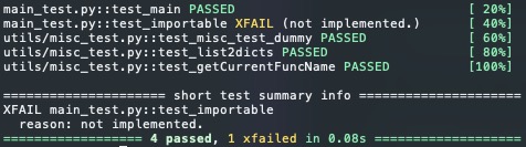 Status of tests marked with pytest.mark.xfail are showing as unknown ...