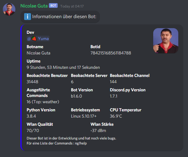 GitHub - yuma-dev/ngbot: Ein ausgebauter Chatbot mit vielen verschiedenen ausgebauten Funktionen