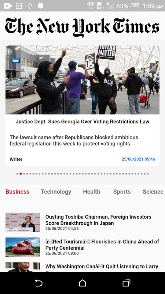 GitHub - amrazzam31/The-New-York-Times: This app is made by using the Flutter framework. It's a ...