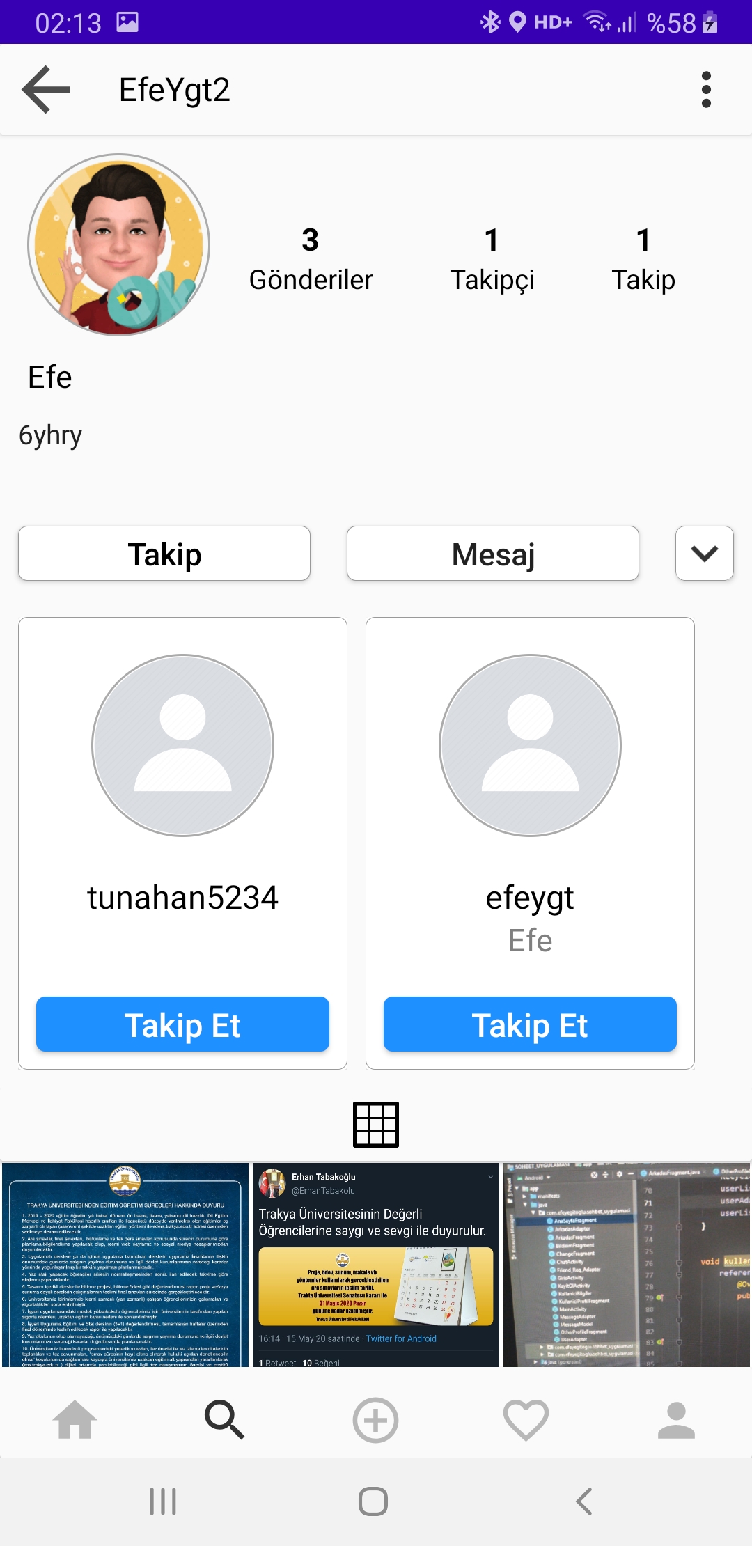 GitHub - EfeYegitoglu/InstagramClone