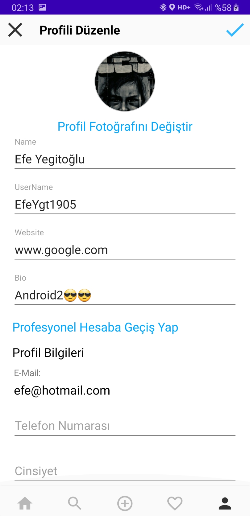 GitHub - EfeYegitoglu/InstagramClone