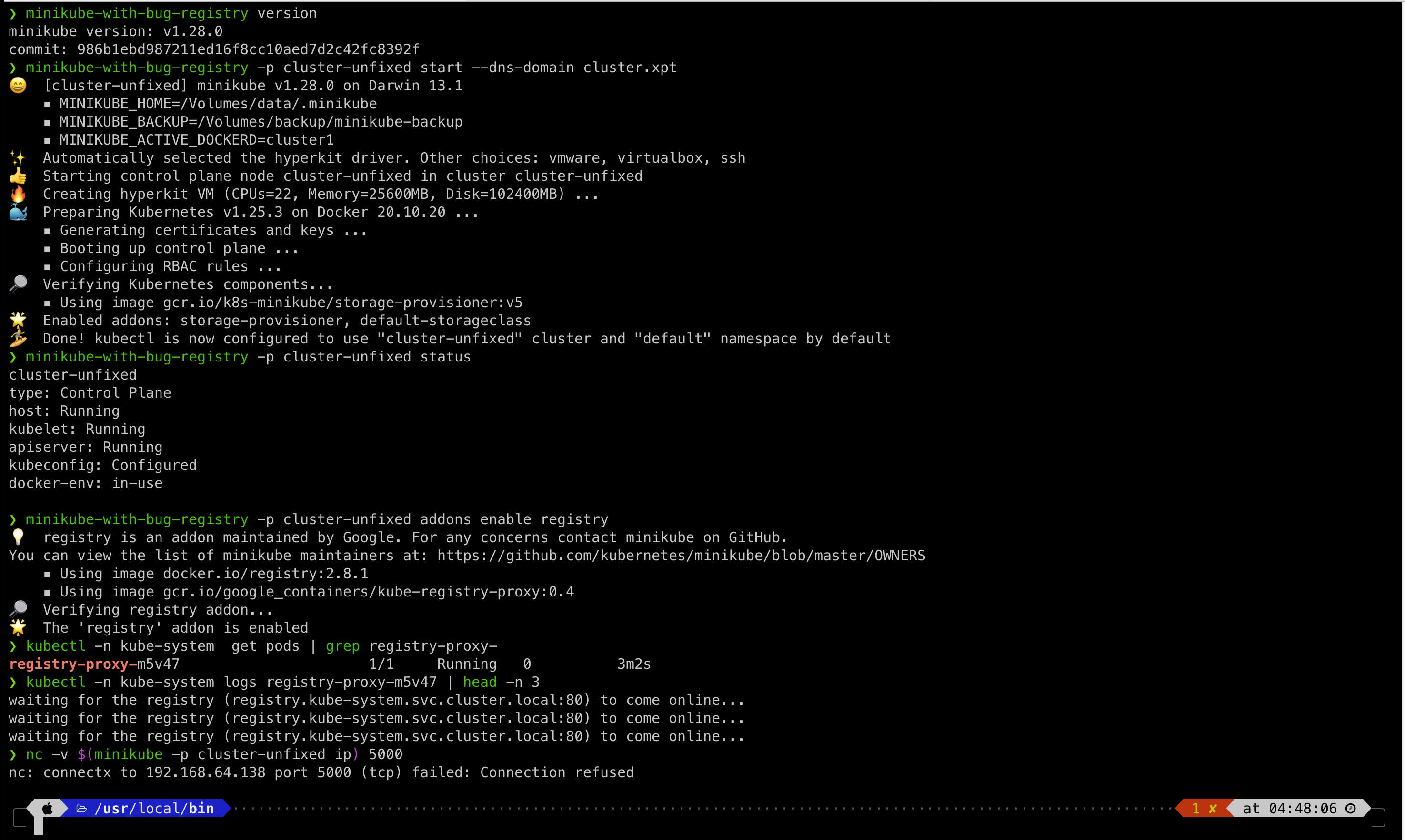 Addon Registry Doesn T Follow Minikube Dns Name Configuration Dns Domain · Issue 15567