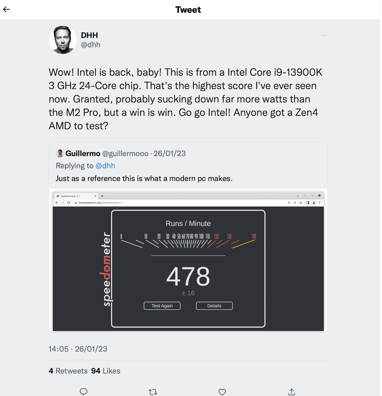 Improvements using CpuTopologyuRebuild and browser benchmarking using speedometer 2.1 · Issue ...