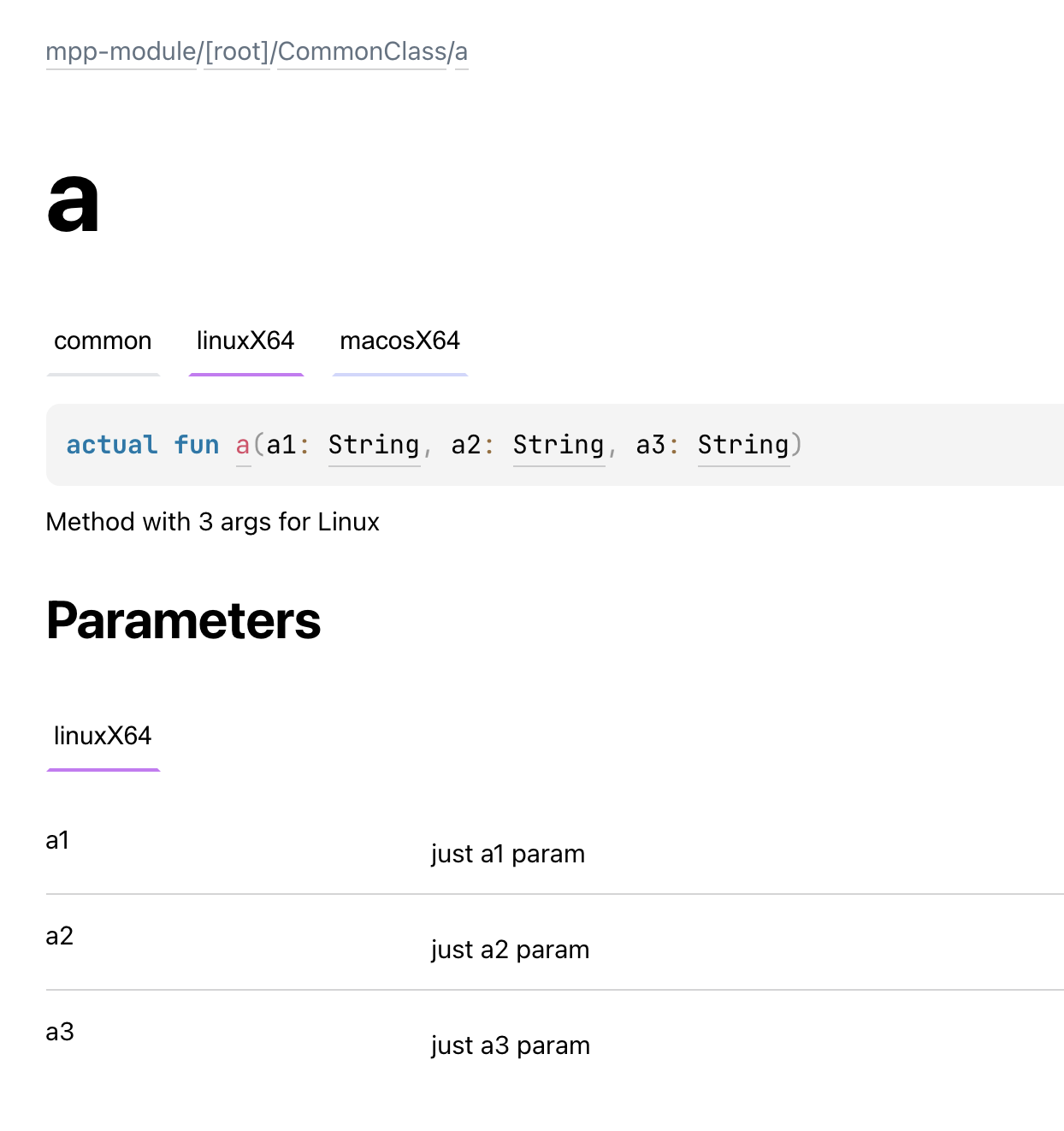 Redundant platform tab for parameters/see also blocks for functions · Issue #2197 · Kotlin/dokka ...