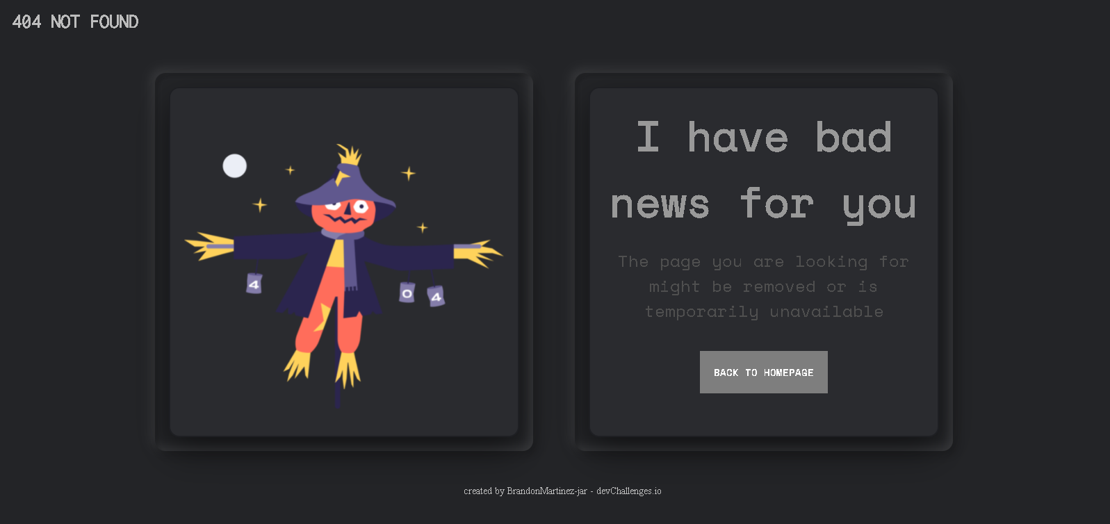 GitHub - bamartrod/404-not-found