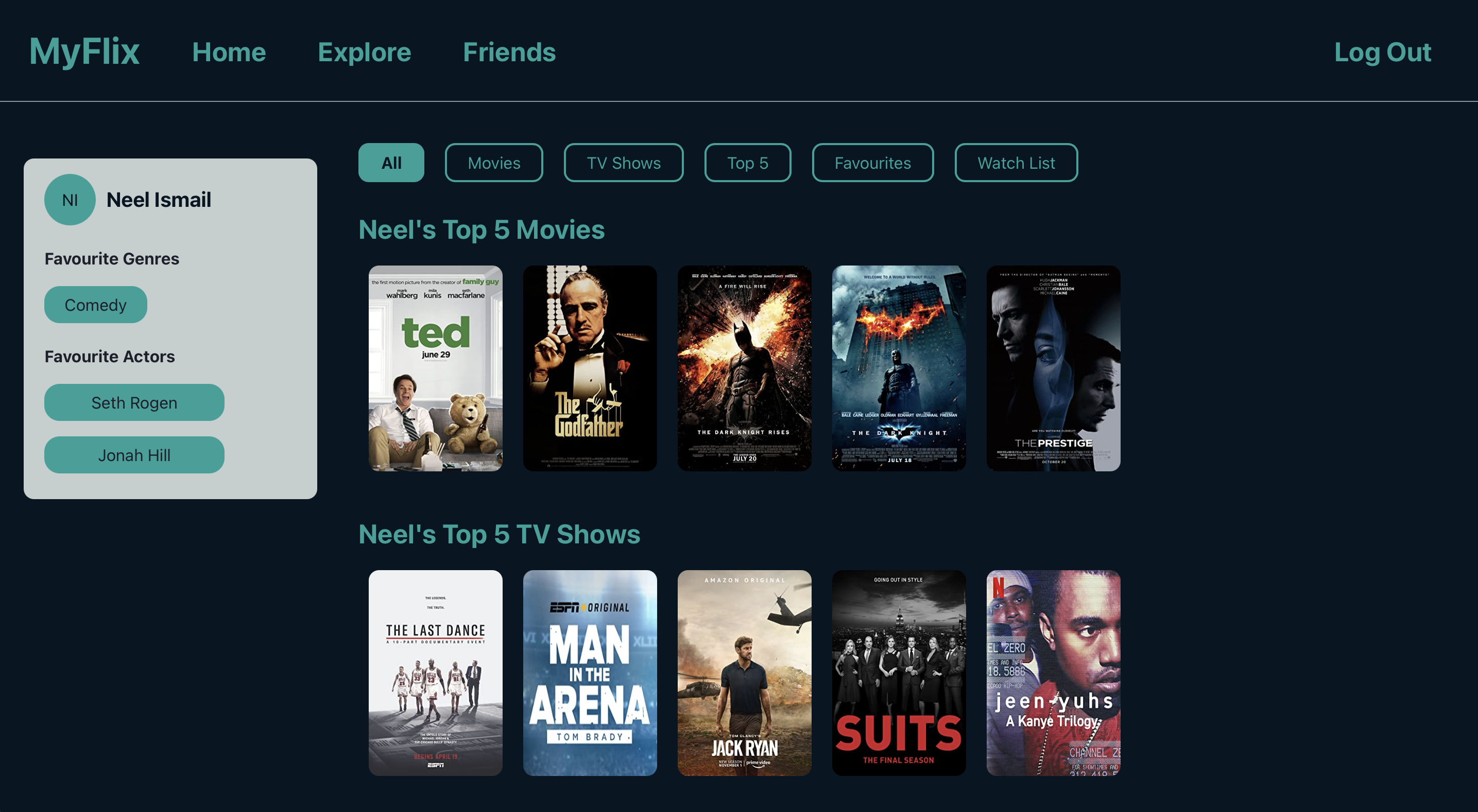 GitHub - nikhil-ismail/myflix: 🎬 Social web application that allows you to explore, save, and ...