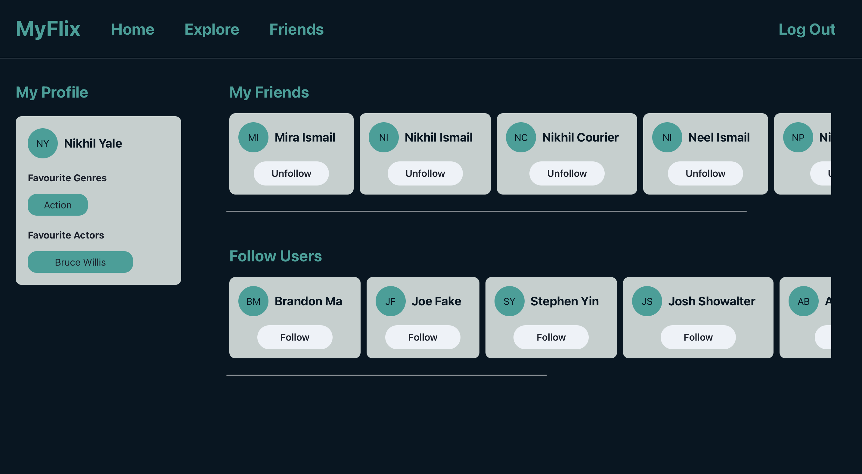 GitHub - nikhil-ismail/myflix: 🎬 Social web application that allows you to explore, save, and ...