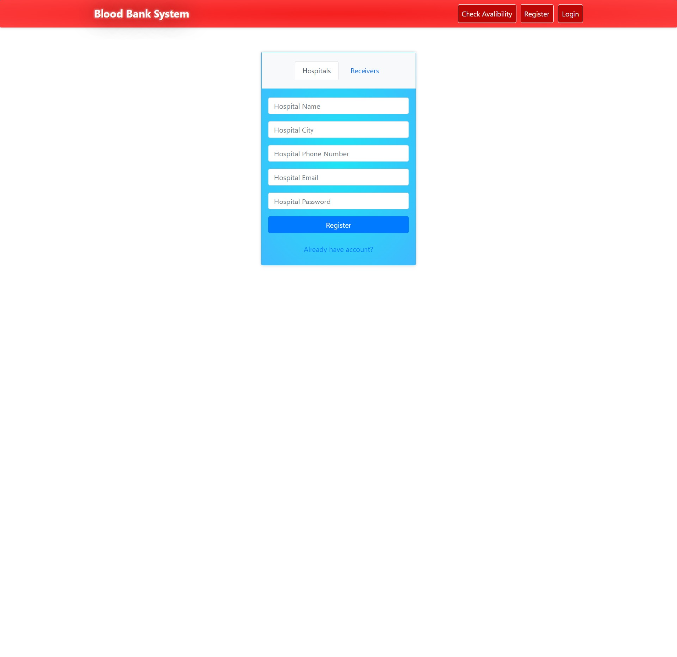 GitHub - shaxhxnk/Blood-Bank-Management-System