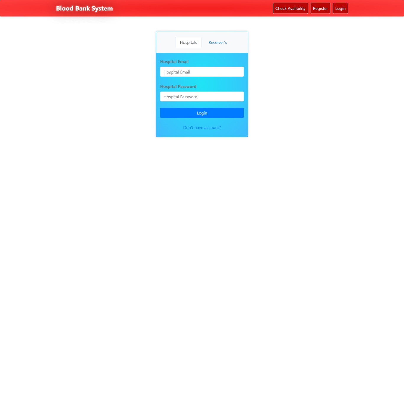 GitHub - shaxhxnk/Blood-Bank-Management-System