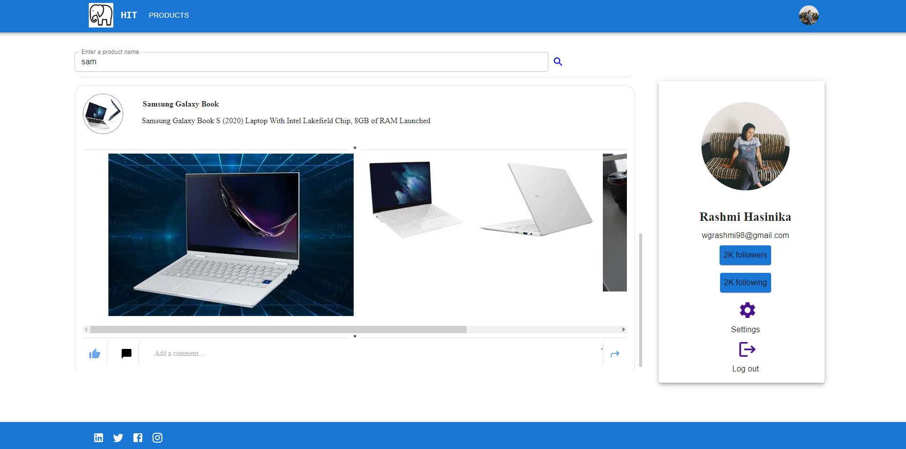 Github Rashmigamagehit Product App