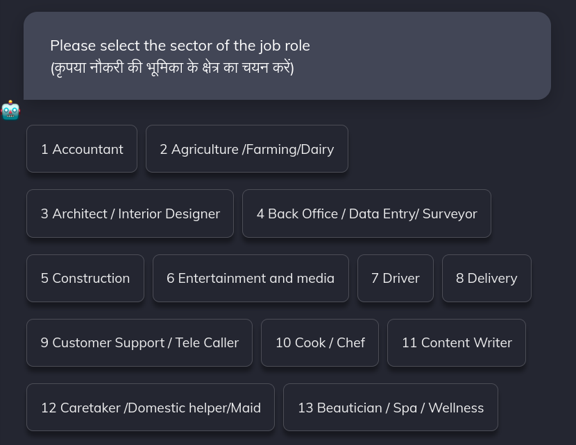 Add Dropdown for multiple choice buttons · Issue #52 · samagra-comms/uci-web-channel · GitHub