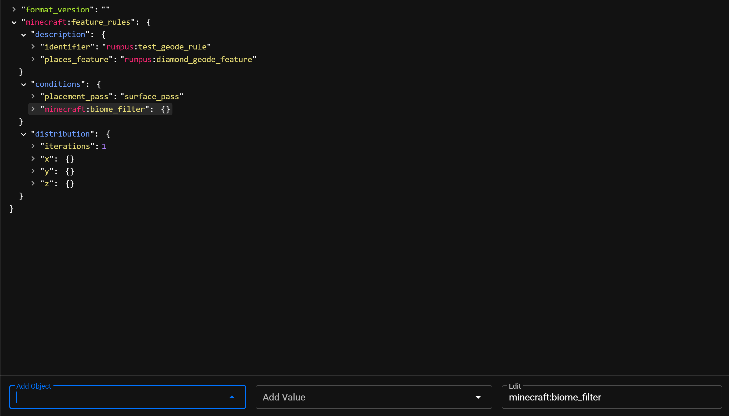 Missing Auto-Completions for minecraft:biome_filter in Feature Rules · Issue #242 · bridge-core ...
