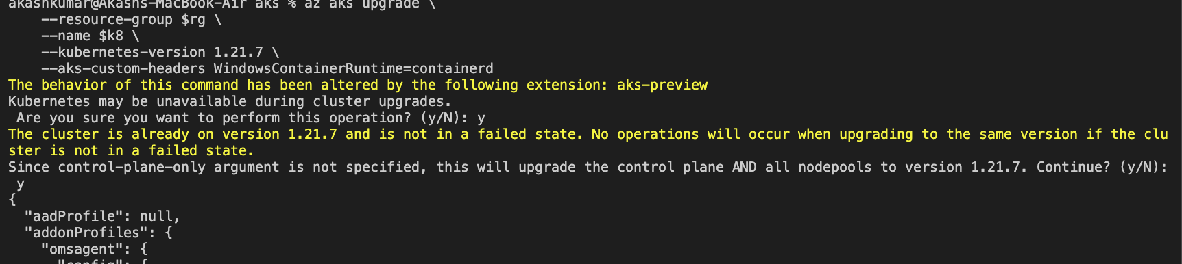 Do Not Work: upgrade all existing node pools in a cluster to use the containerd runtime for all ...