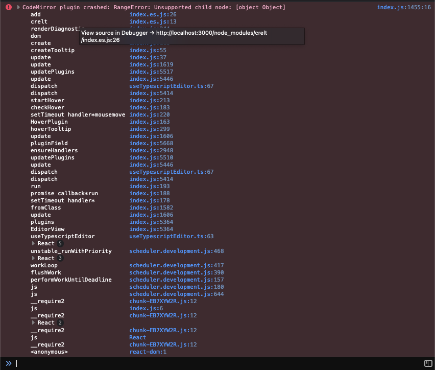 Debug Why Hovering Over A Lint Error Inside A Decoration Crashes The