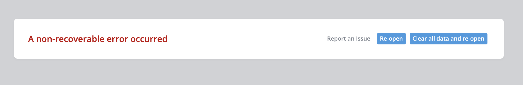 Error screen: Show button to reset state · Issue #222 · prisma/studio ...