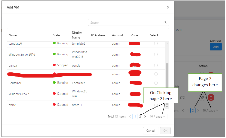 Ui To Switch Between Pages Does Not Work While Adding Vm To Port Forwarding Rule · Issue 5600 