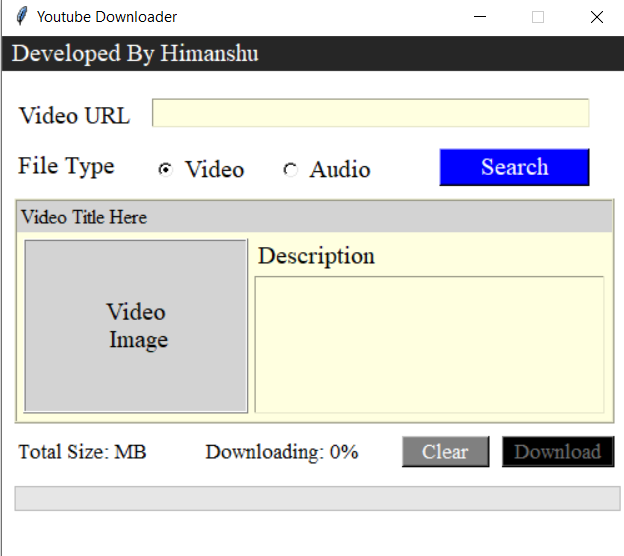 GitHub - HimanshuYadav12/Youtube-File-Downloader: Youtube video/audio ...
