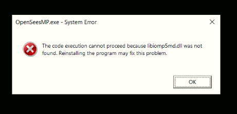 OpenSeesSP Building Issue · Issue #1227 · OpenSees/OpenSees · GitHub