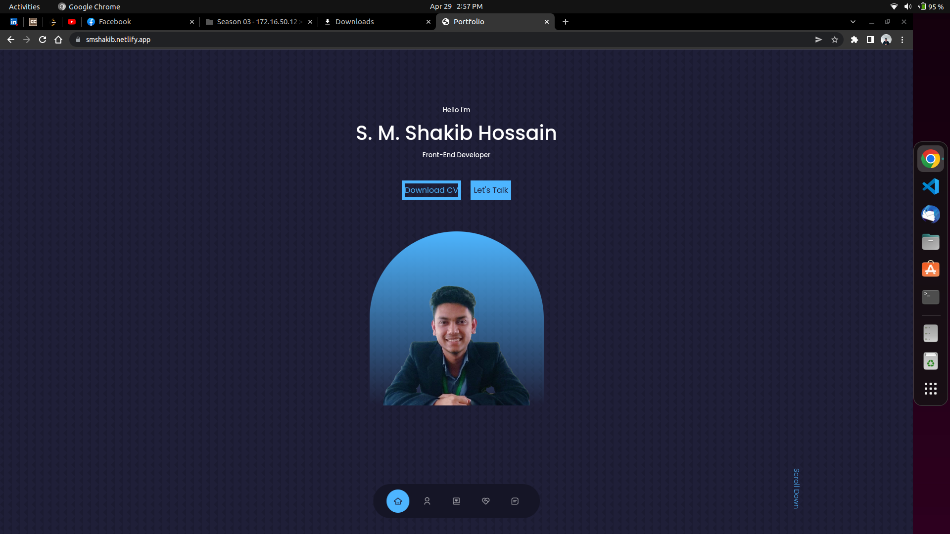 GitHub - hossainsmshakib/portfolio-2.0: It's my complete portfolio using HTML, CSS, JavaScript ...