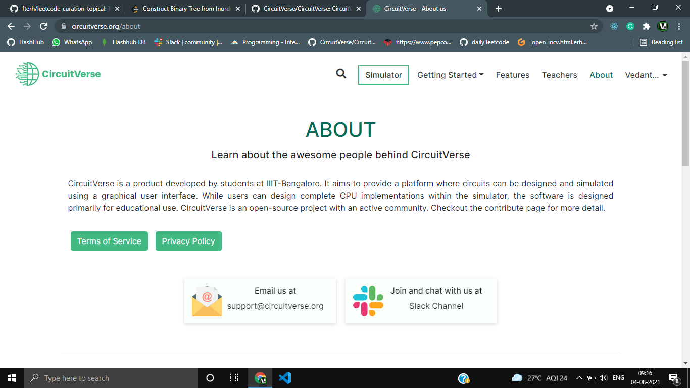 Centralise of About Page UI · Issue #2376 · CircuitVerse/CircuitVerse · GitHub
