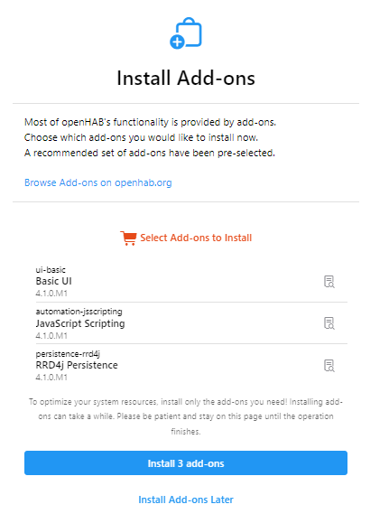 [MainUI] remove Basic UI from Setup Wizard · Issue #2080 · openhab/openhab-webui · GitHub