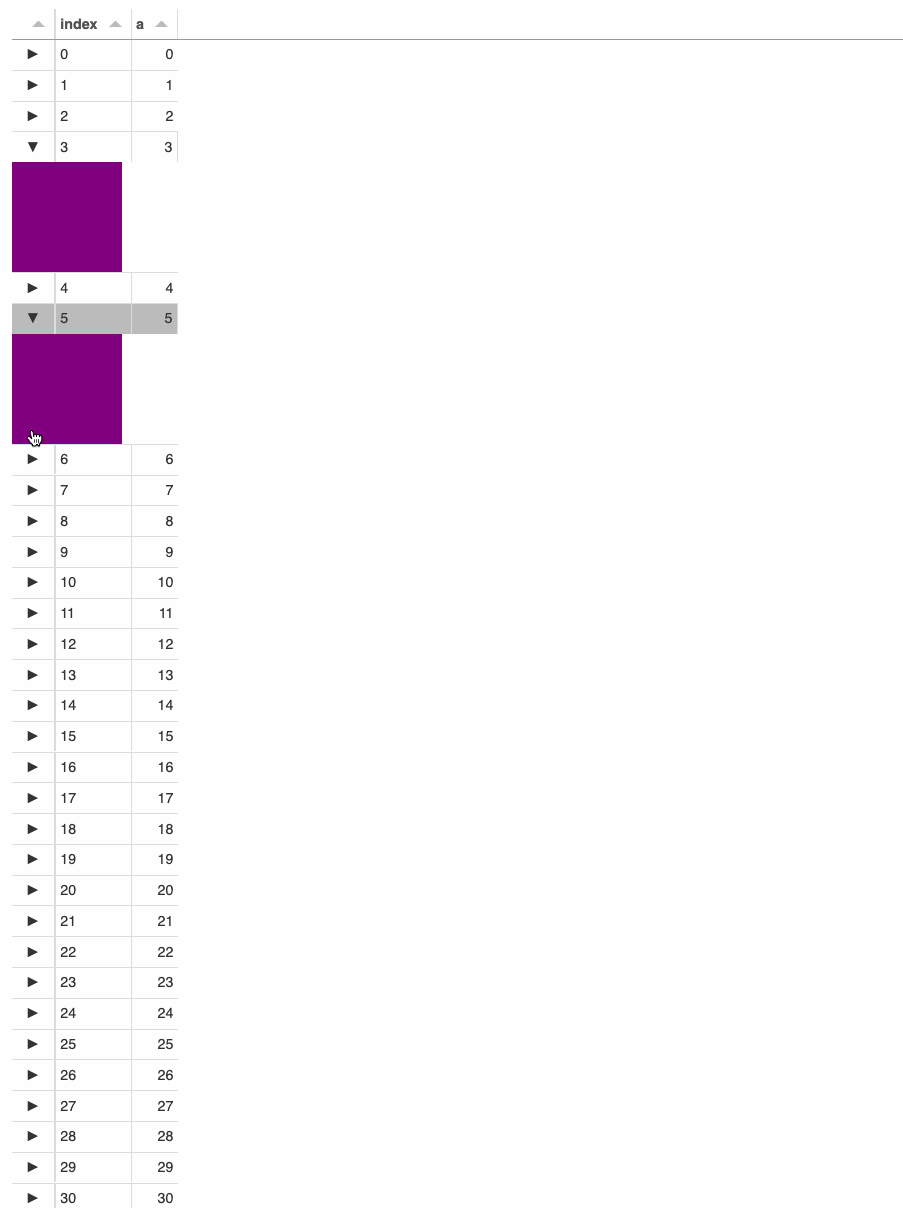 Tabulator within template row_content callback bug · Issue #3764 · holoviz/panel · GitHub