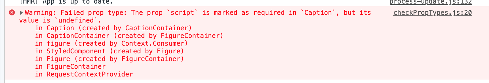Pass required script prop to Caption component · Issue #1773 · bbc/simorgh · GitHub
