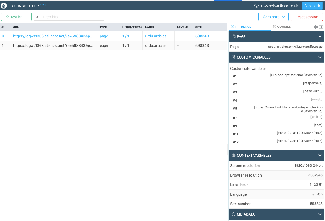 Update ATI (analytics) for Arabic, Urdu, Pashto articles (and producers for all WS services ...