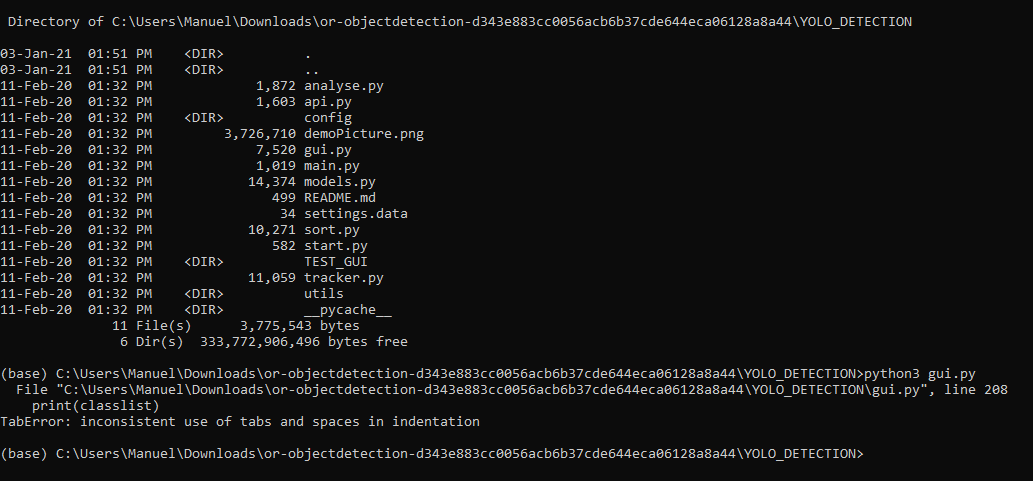 Cannot Run First Step (newbie here / need help) · Issue #55 · openremote/or-objectdetection · GitHub
