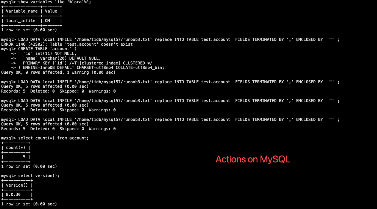 Assertion Key Failed When Loading Data From File With Replace · Issue 37311 · Pingcaptidb · Github 9950
