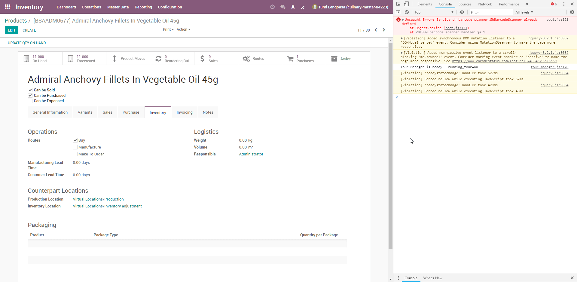 [11.0] Uncaught TypeError: Cannot read property 'type' of undefined ...