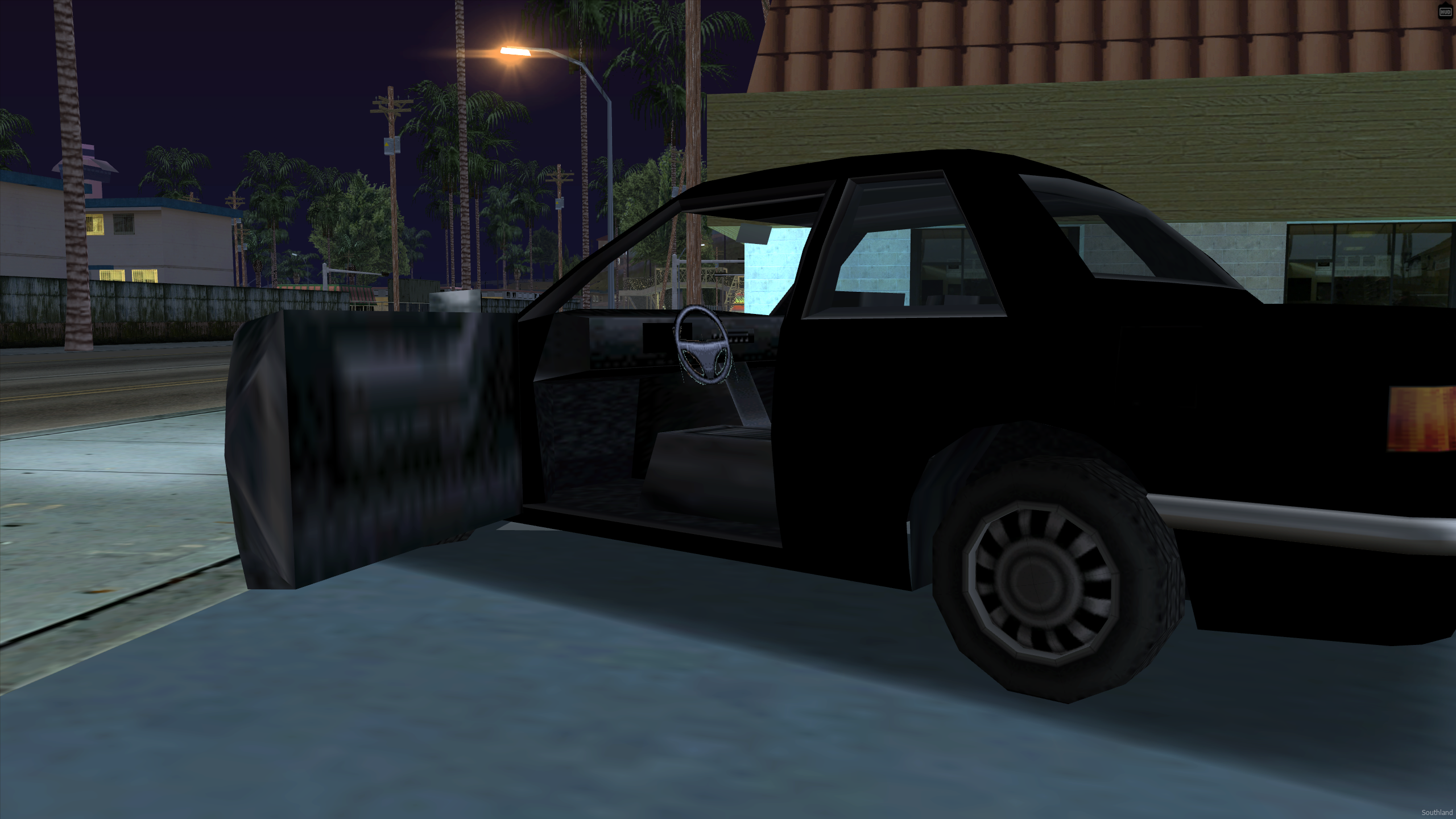 Toggling car lights makes windows invisible when viewed from inside ...