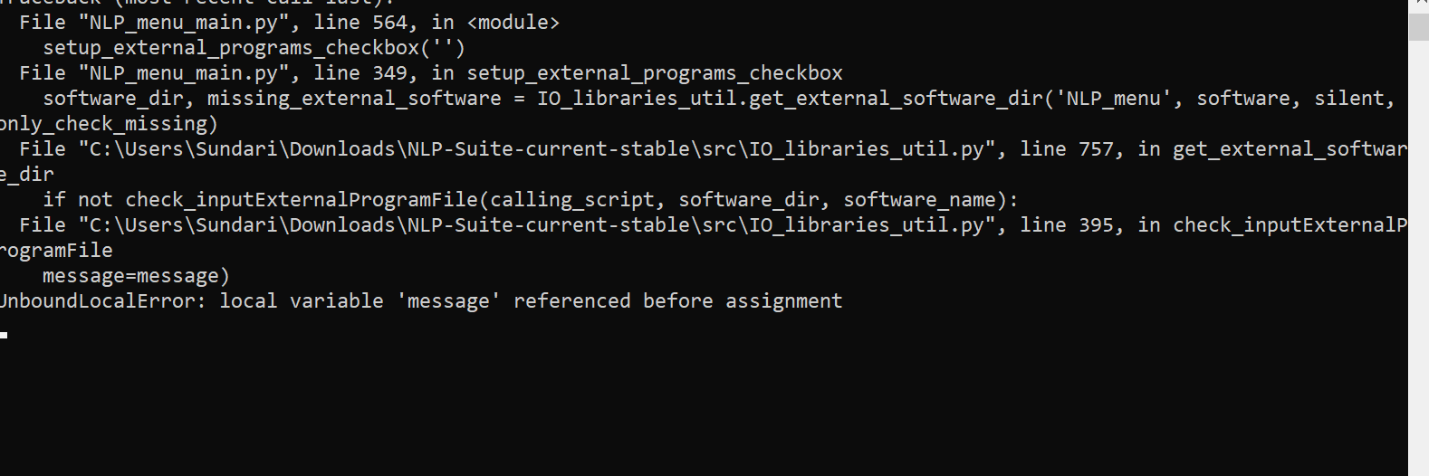 Not able to choose stanza directory · Issue #744 · NLP-Suite/NLP-Suite · GitHub