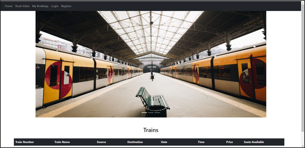 GitHub - Rohith-Surapuraju/Railway-Reservation-System: Web application for handling train ...