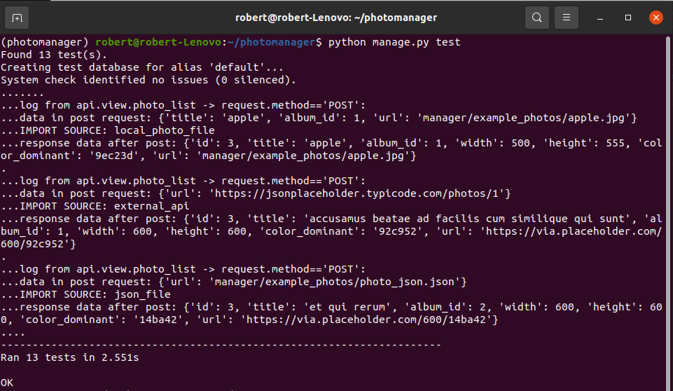 GitHub - robrach/photomanager: REST API project in Django