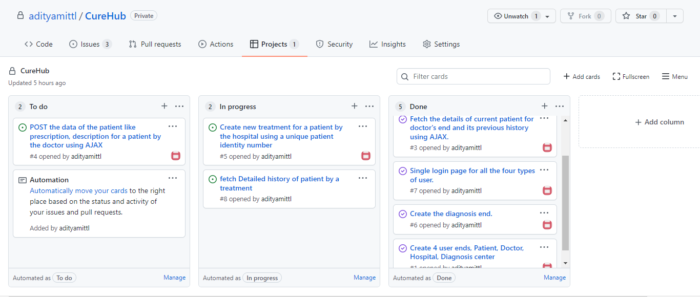 GitHub - adityamittl/CureHub